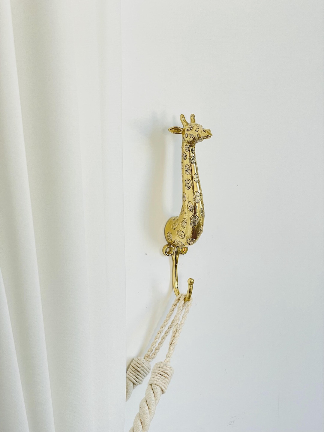 Handmade Solid Brass Giraffe Wall Hook ,antique Gold Animal Decorative Hook,lost Wax Casting ...