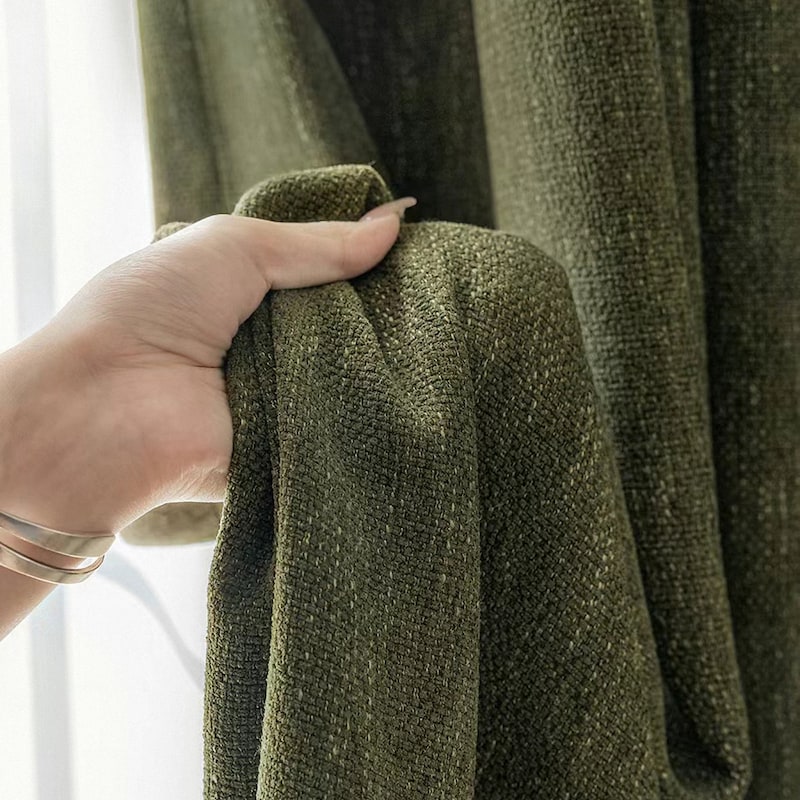 Chenille Curtains Panel - Etsy