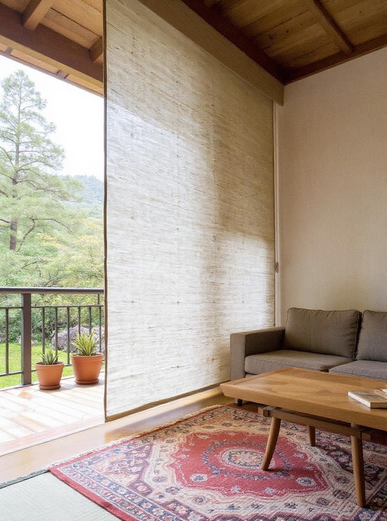 100% Heavy Weight Ramie Custom Roman Shades With Cord, Roman Shade With ...