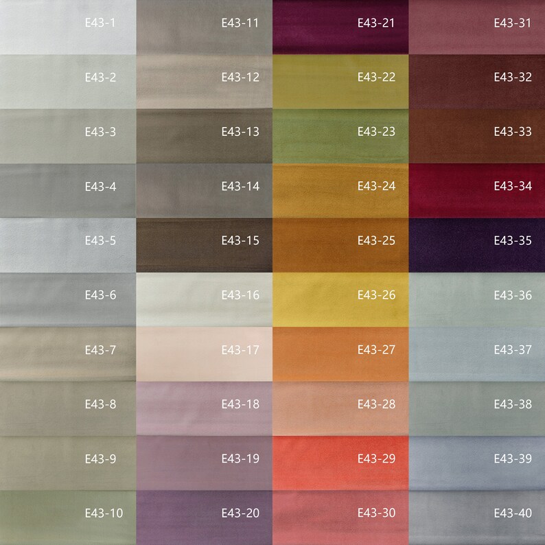 115 Colors, E43-64 A Pair of Dusty Blue Curtains , Living Room Curtains ...