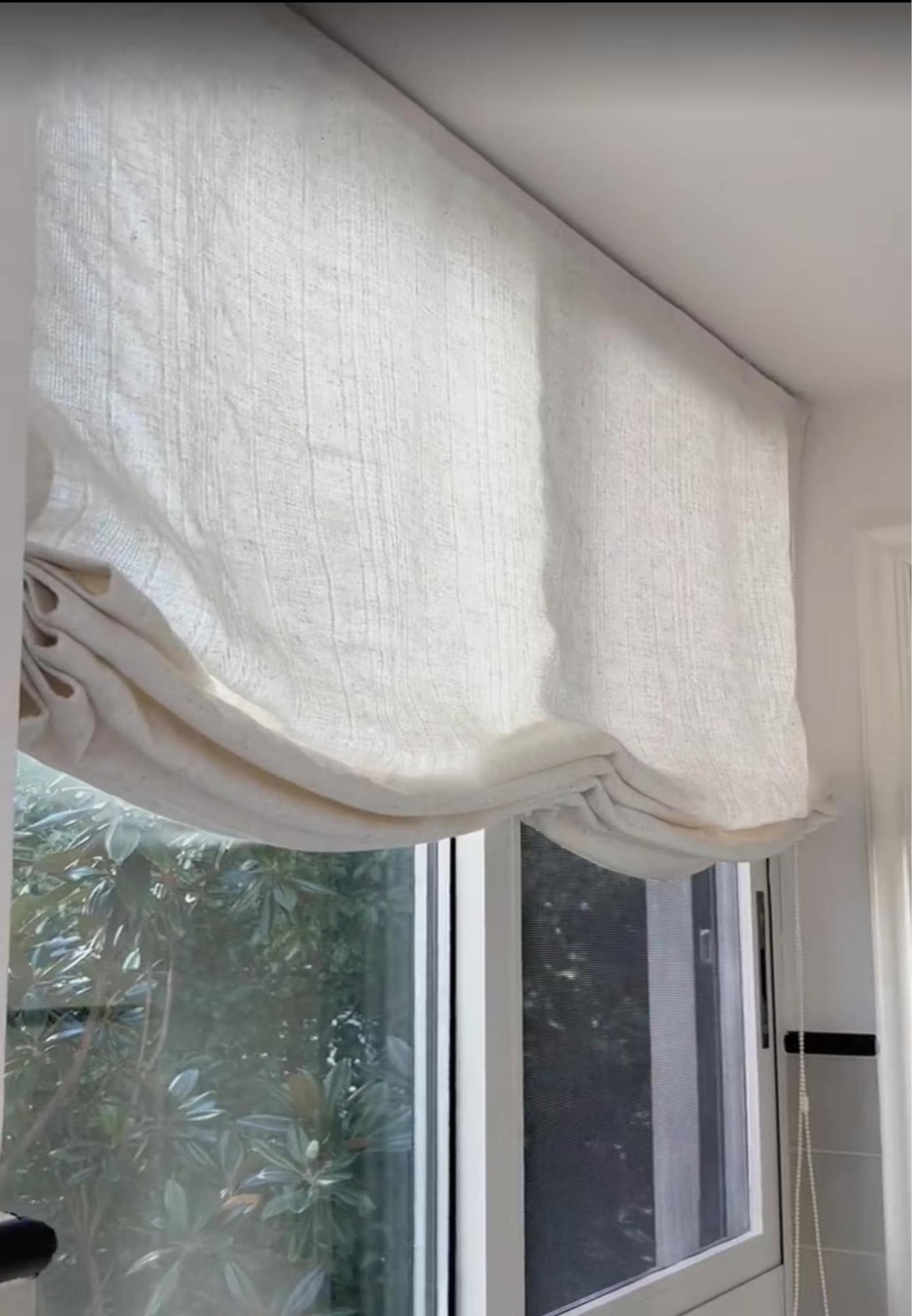 12 Colors, Custom Roman Shades With Chain Mechanism, Striped 30%linen ...