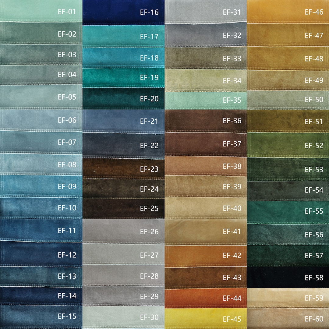 95 Colors Heavy Weight Velvet Fabric Samples Velvet - Etsy Canada