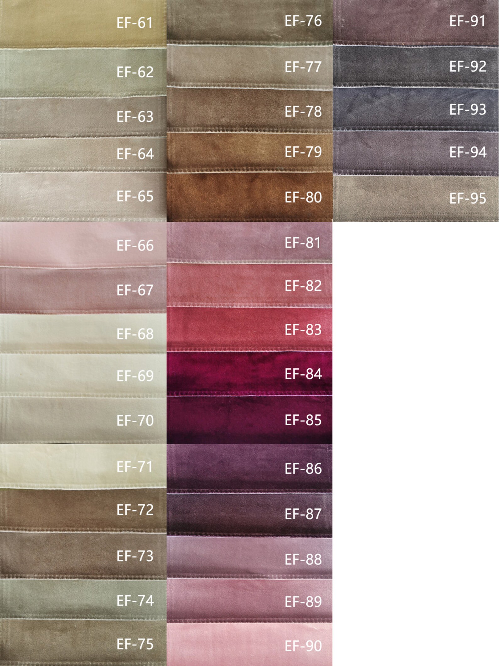 95 Colors Heavy Weight Velvet Fabric Samples Velvet - Etsy Canada