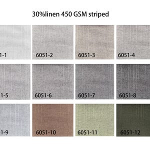 12 Colors, Custom Roman Shades With Chain Mechanism, Striped 30%linen ...