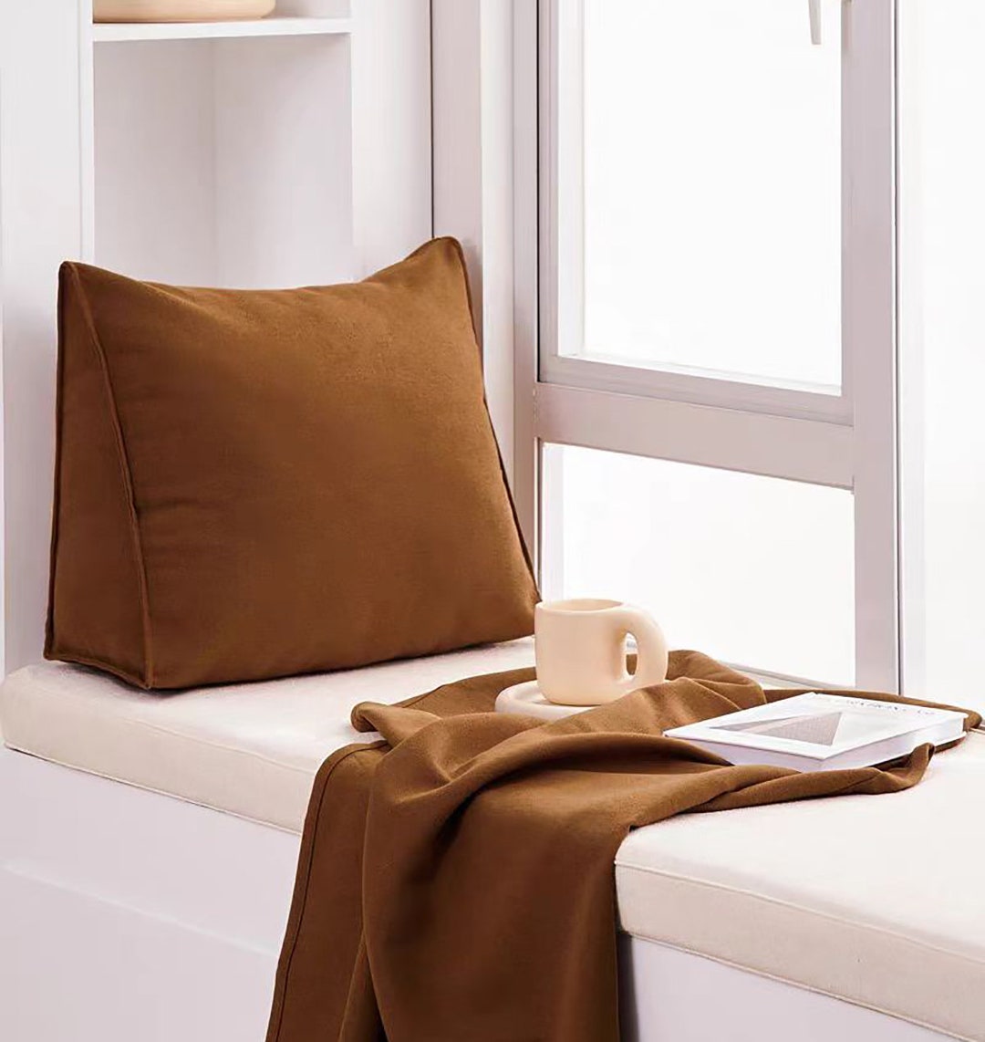 600+ Colours, Triangle Wedge Sofa Cushion Cover, Backrest Cushion Cover ...