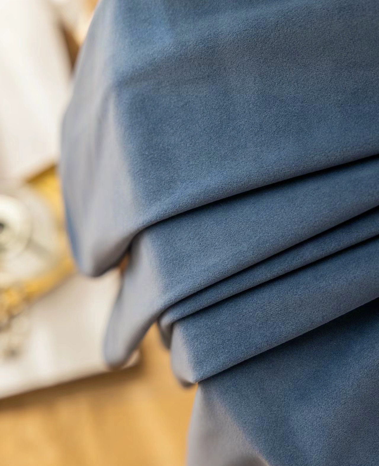 115 Colors, E43-64 A Pair of Dusty Blue Curtains , Living Room Curtains ...