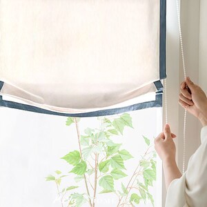 85 Colors Custom Roman Shades With Chain Mechanism,solid Relaxed Roman ...