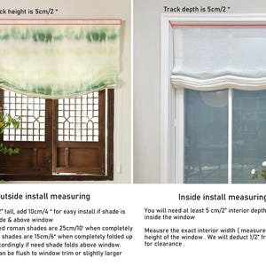 12 Colors, Custom Roman Shades With Chain Mechanism, Striped 30%linen ...
