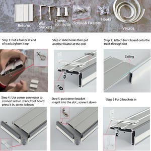 85 Colors,custom Size Window Valance With Hardware. Flat Valance With ...