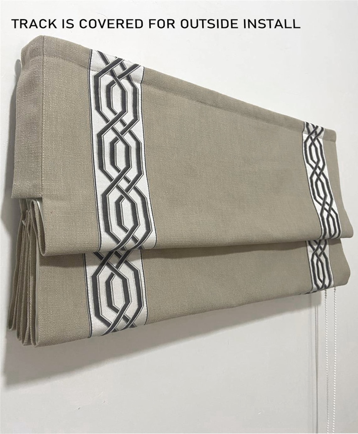 85 Colors Custom Roman Shades With Chain Mechanism, True White Roman ...