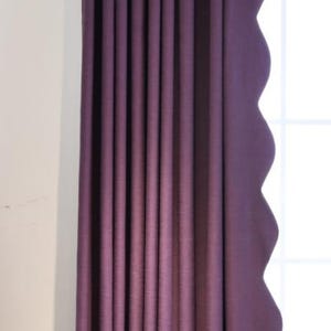Custom Made With Any Color & Size ,A Pair of Cotton Blend Curtains With ...