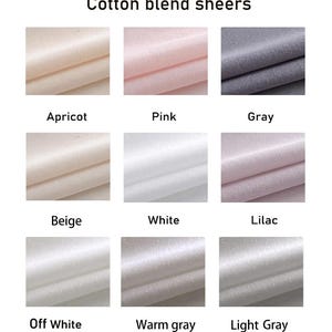8 Colours,a Pair of Warm Gray Sheer Curtains, Living Room Curtains ...