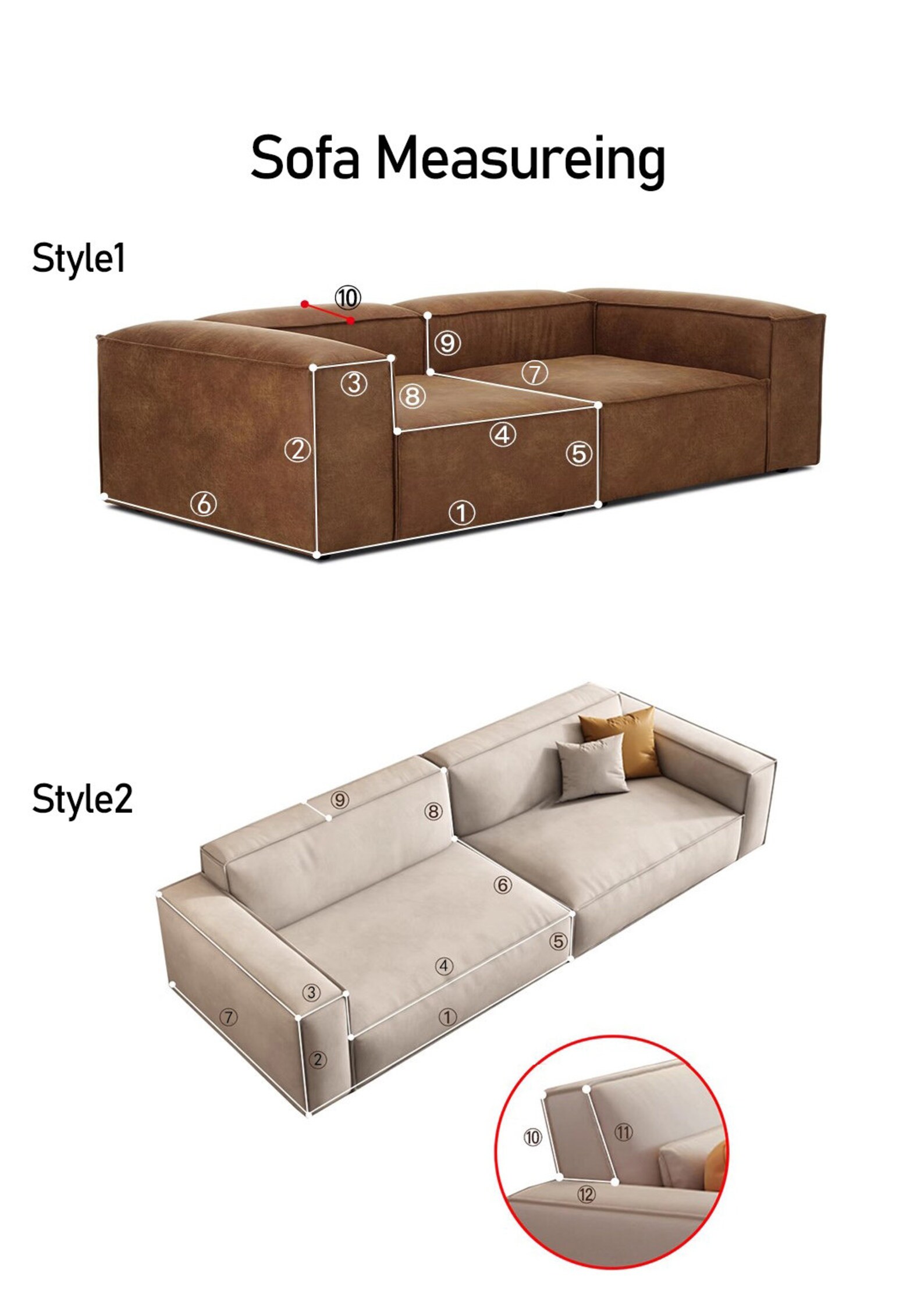 200 Color Options Full Custom Sofa Cover, Faux Leather Cushion Cover ...