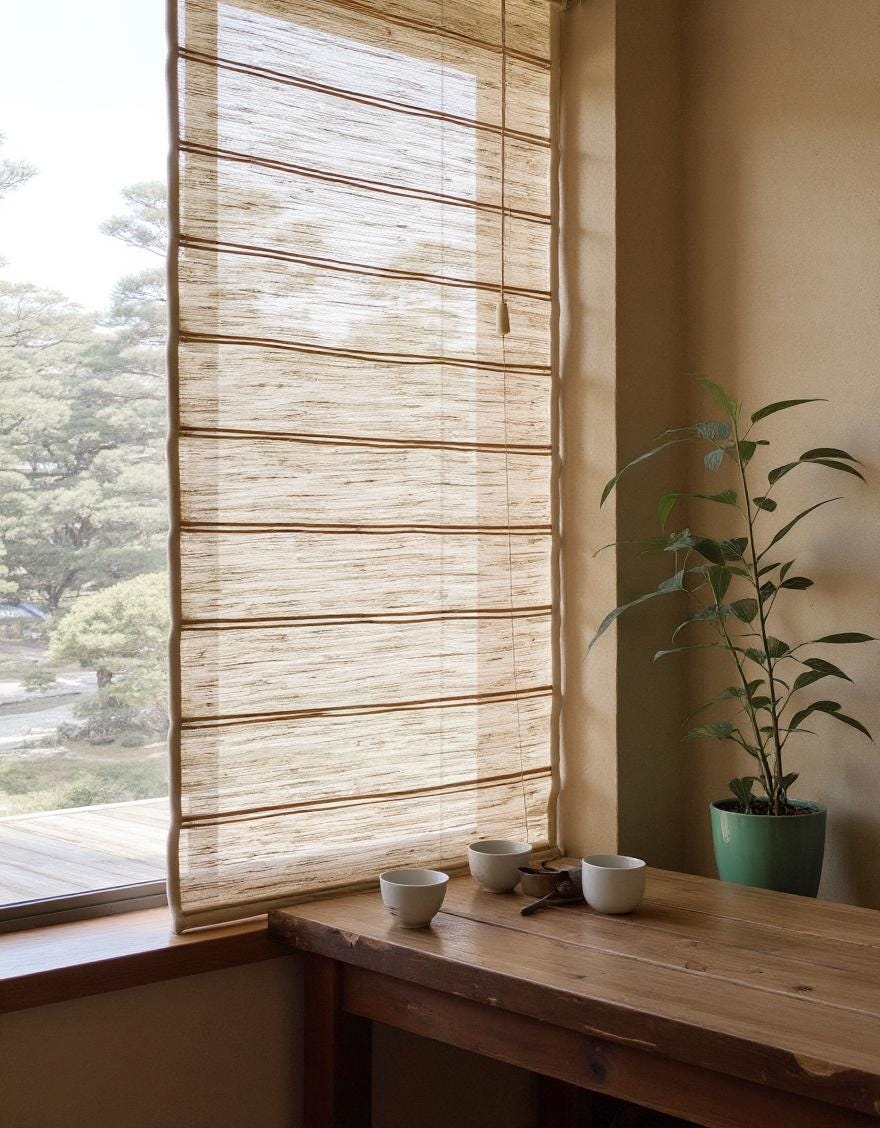 90% Linen, Custom Roman Shades With Cord, Roman Shade With Valance ...