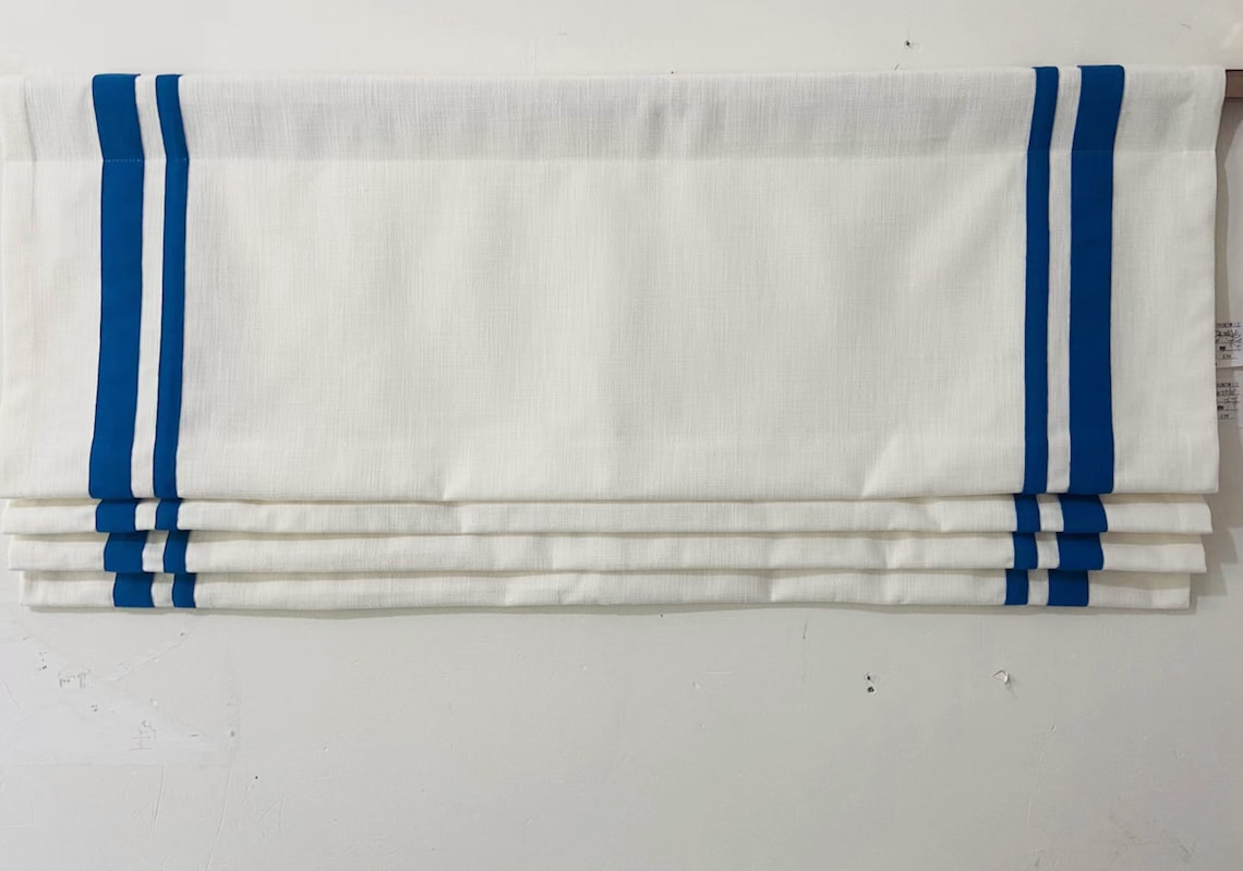 85 Colors,faux (fake) Relaxed Roman Shade Valance With Bordertrim ...