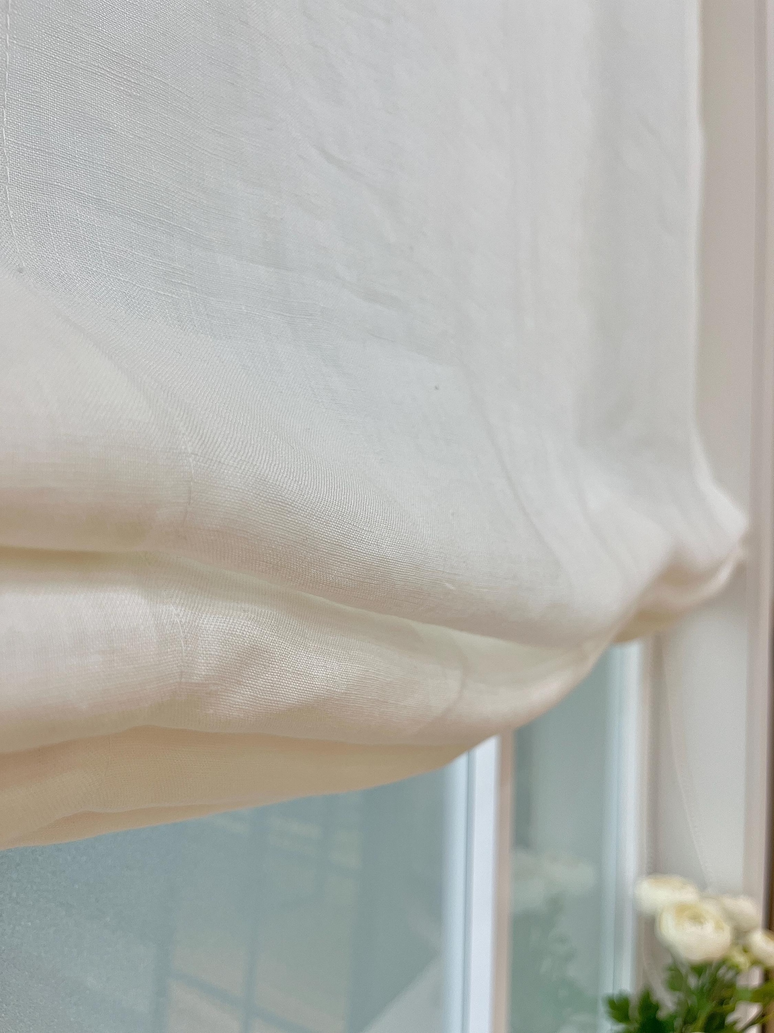 40 Colors ,100% Linen Cordless Custom Roman Shades ,soft Roman Shade ...