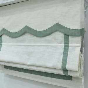 85 Colors Custom Roman Shades With Waved Valance, Roman Shade With ...