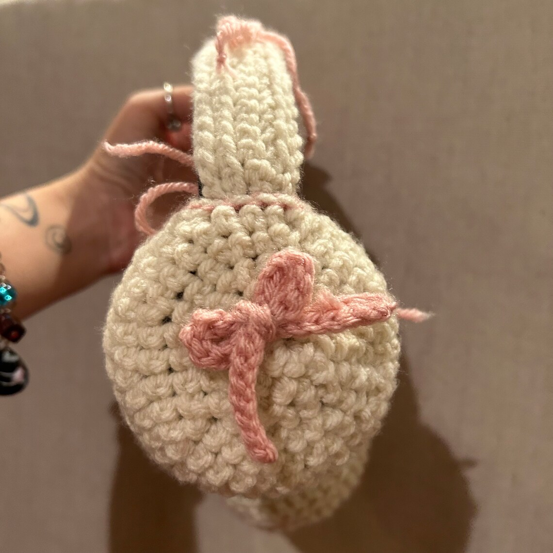 White With Ribbon Headphone Cover - Etsy