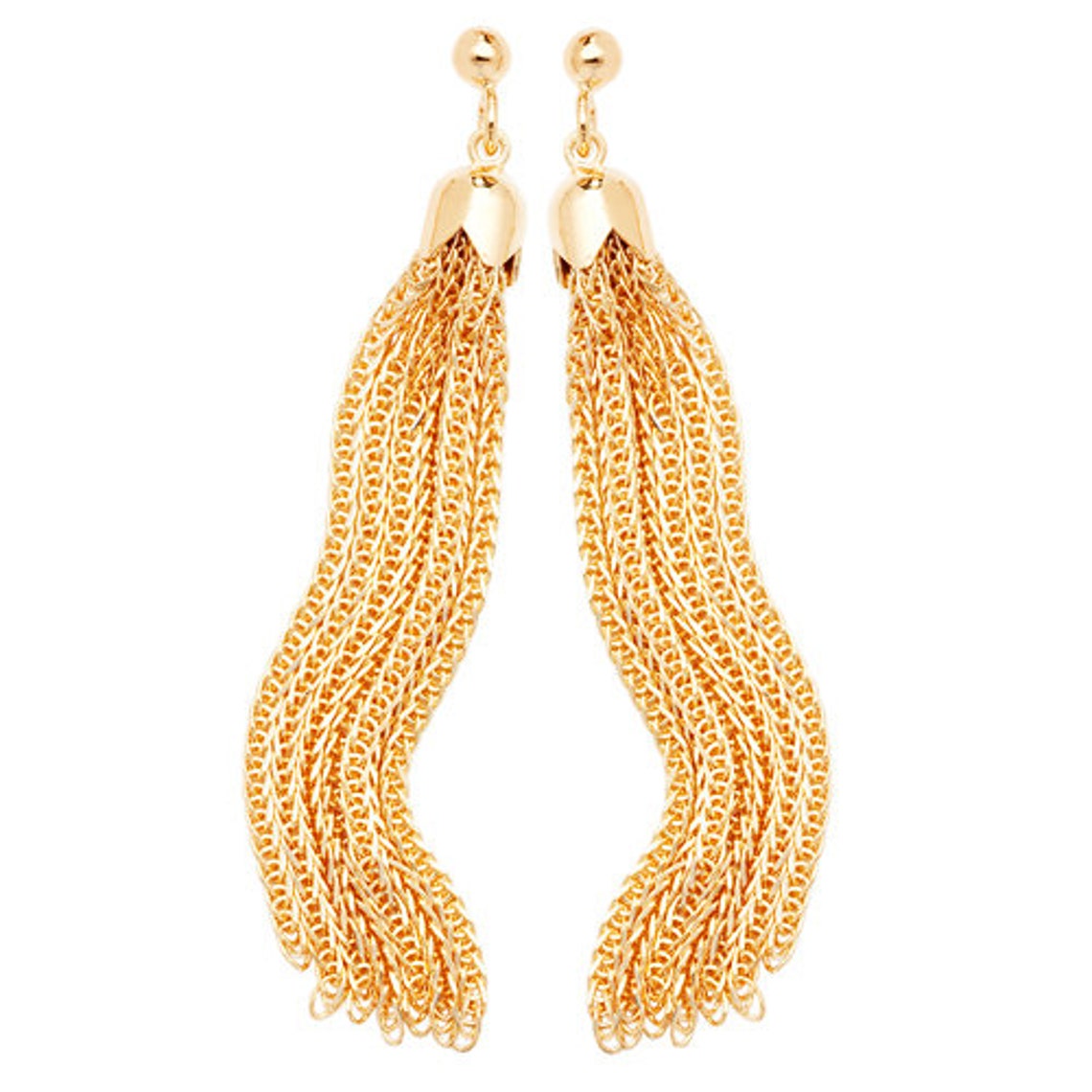 9ct Yellow Gold Drop Earrings | Etsy