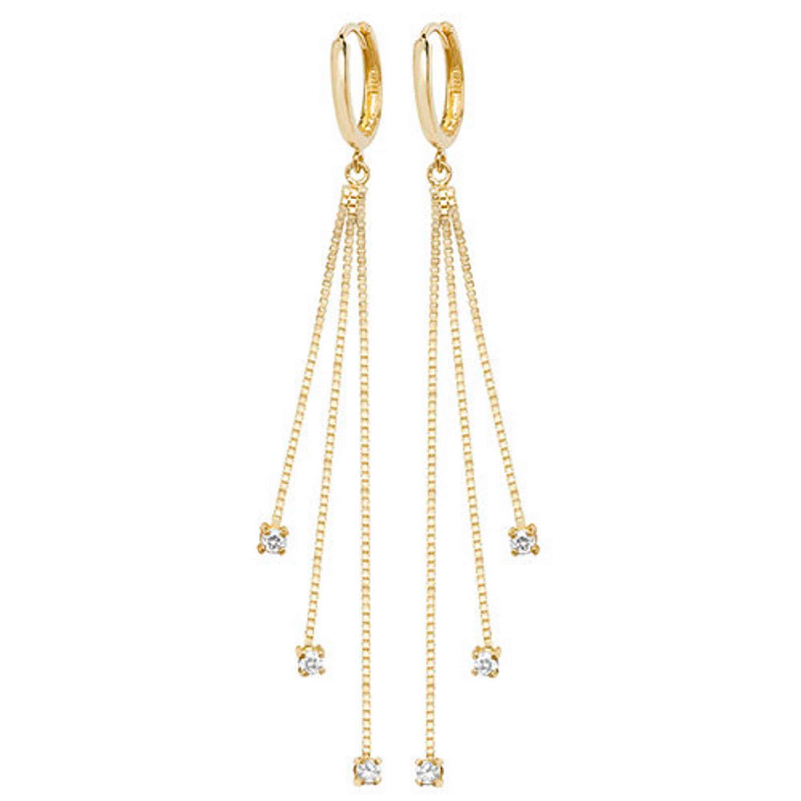 9ct Yellow Gold Drop Earrings | Etsy