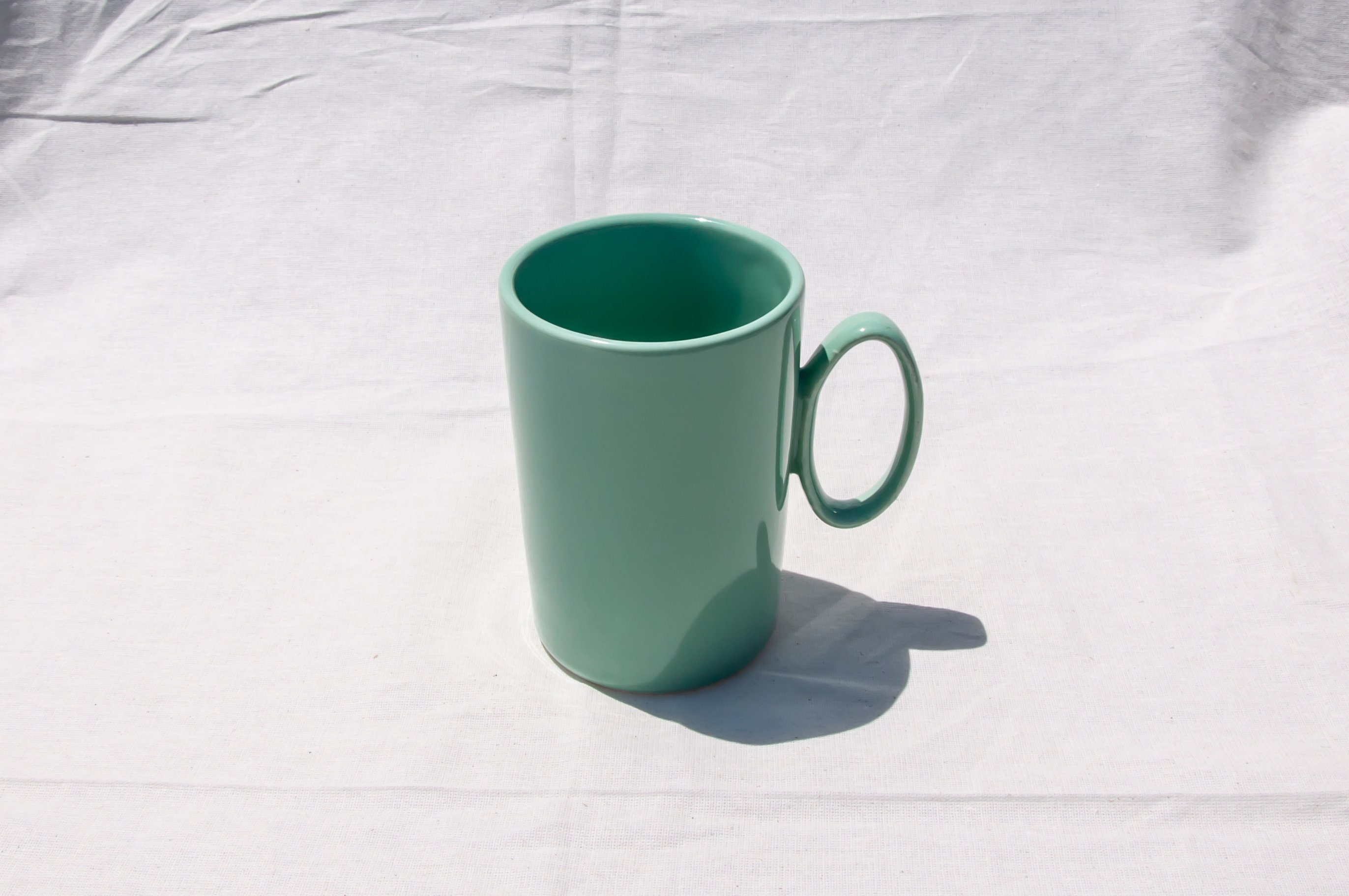 Colorful Porcelain Mug With Oval Handlehandmade Mugpottery - Etsy UK