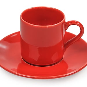 6x Porcelain Espresso Cups and Saucers Set, Turkish Coffee Cup Set ...