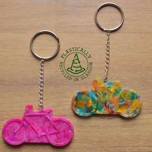 Bike Keyring. 100% Recycled Plastic - Etsy