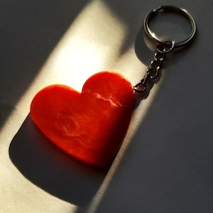 Recycled Plastic Heart Keyrings - Handmade and Sustainable - Etsy