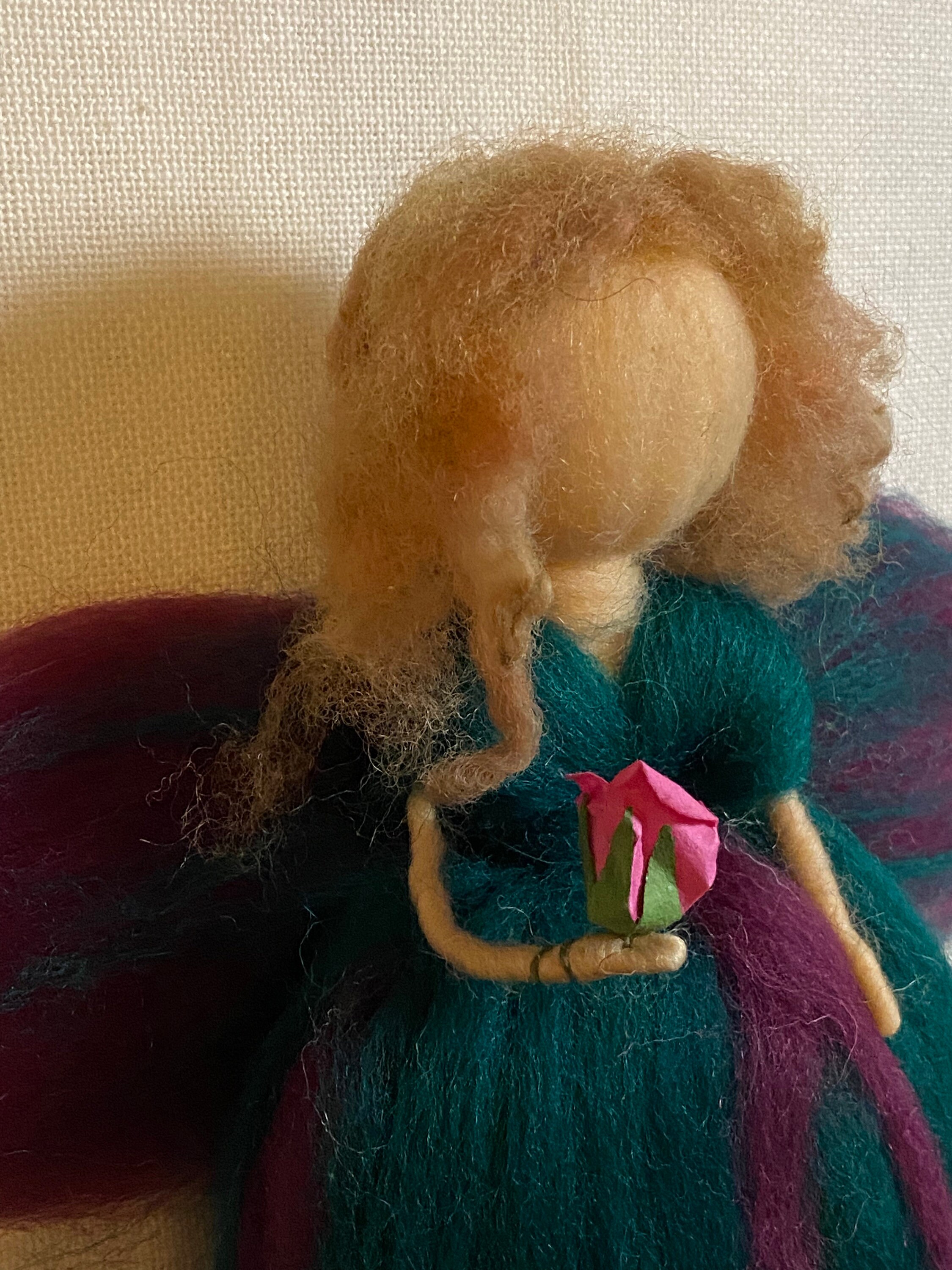 Guardian Angel Aline Merino Wool Fairy Needle Felt - Etsy