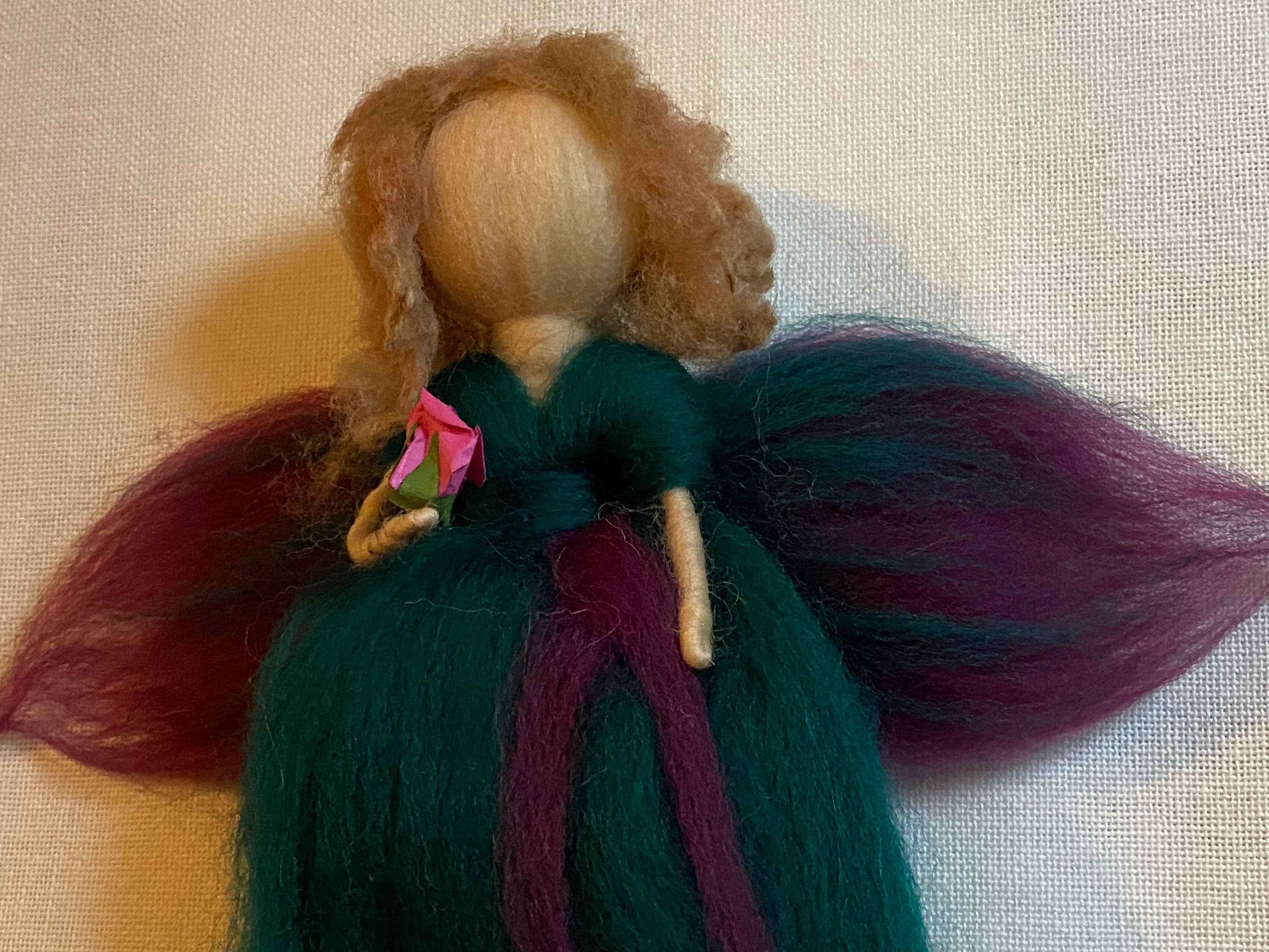 Guardian Angel Aline Merino Wool Fairy Needle Felt - Etsy