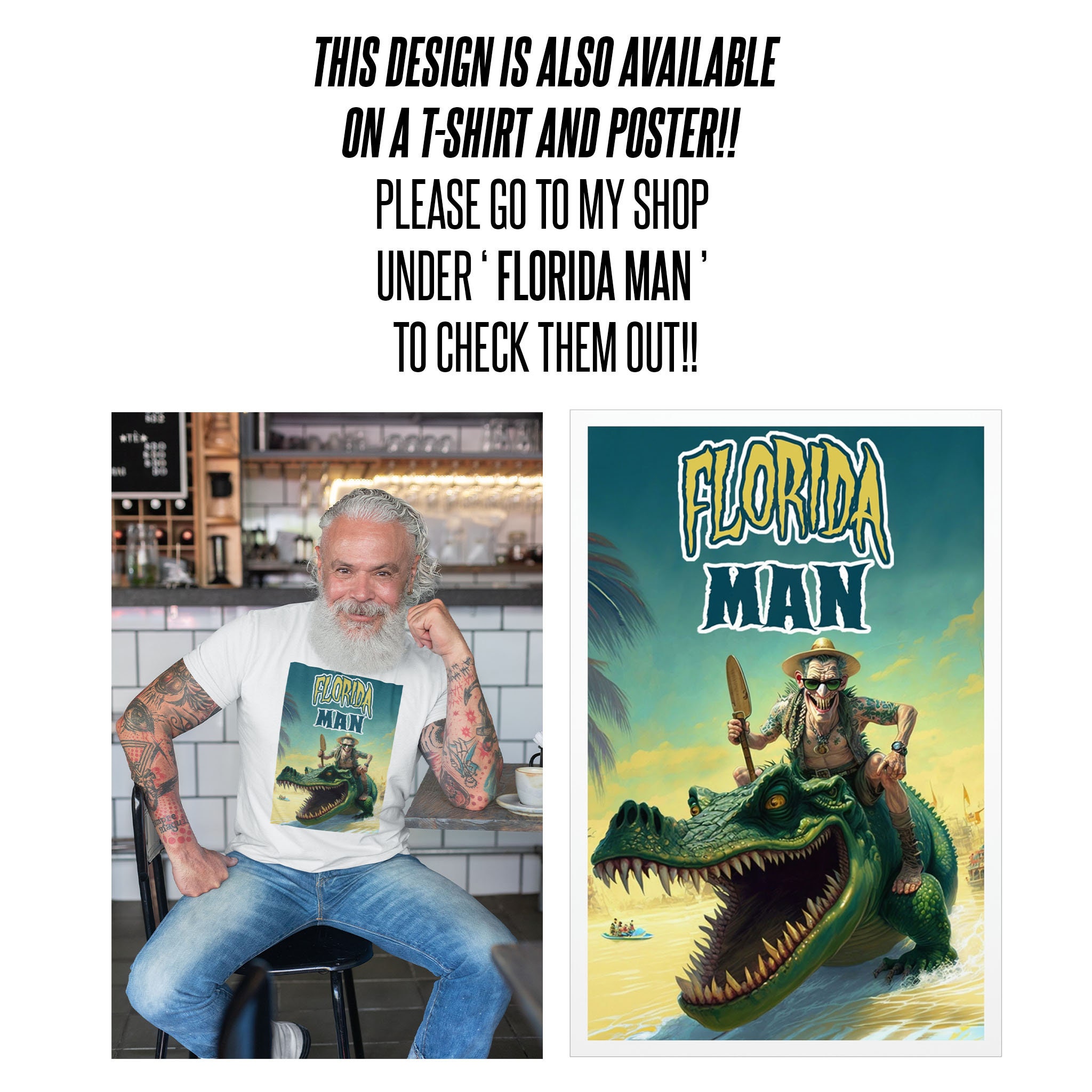 The Infamous Florida Man Sticker - Etsy