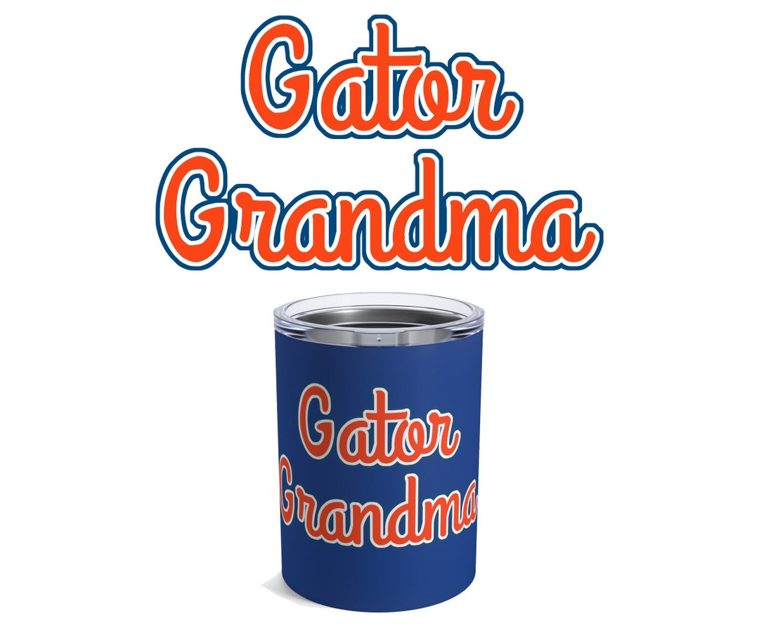 Cursive Gator Grandma Florida Gators Tumbler 10oz - Etsy
