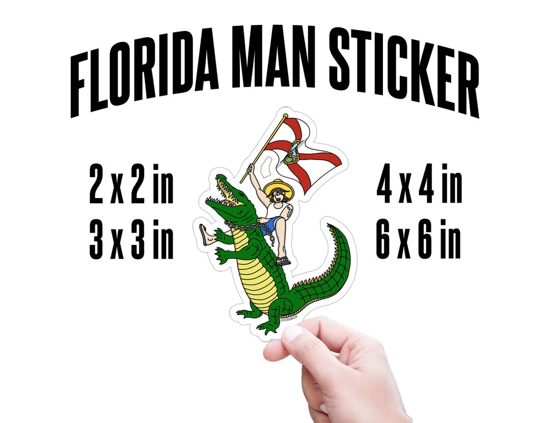 Florida Man Sticker - Etsy
