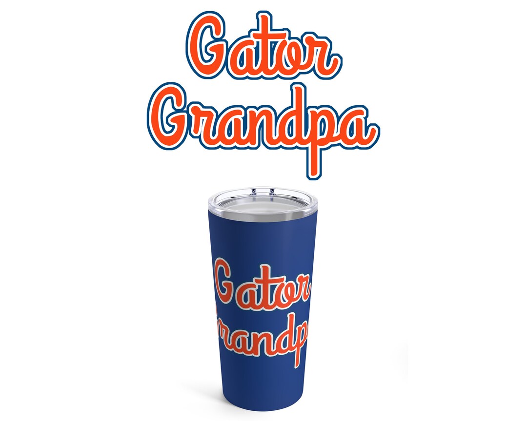 Cursive Gator Grandpa Florida Gators Tumbler 20oz Gift - Etsy