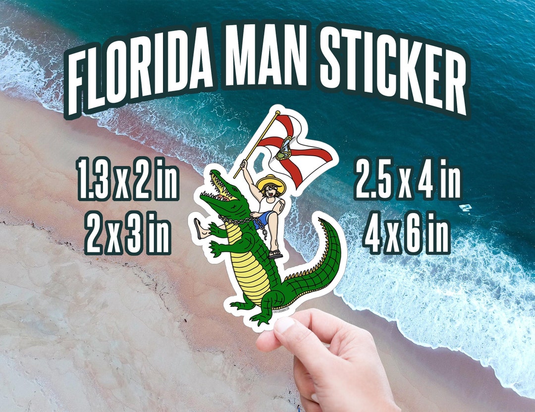 Florida Man Sticker - Etsy