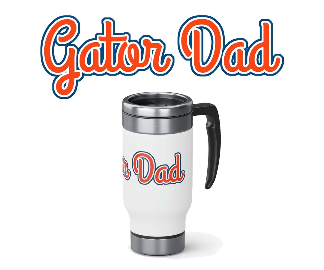 Cursive Gator Dad Florida Gators Travel Mug 14oz - Etsy