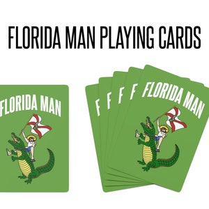 Florida Man Playing Cards - Etsy