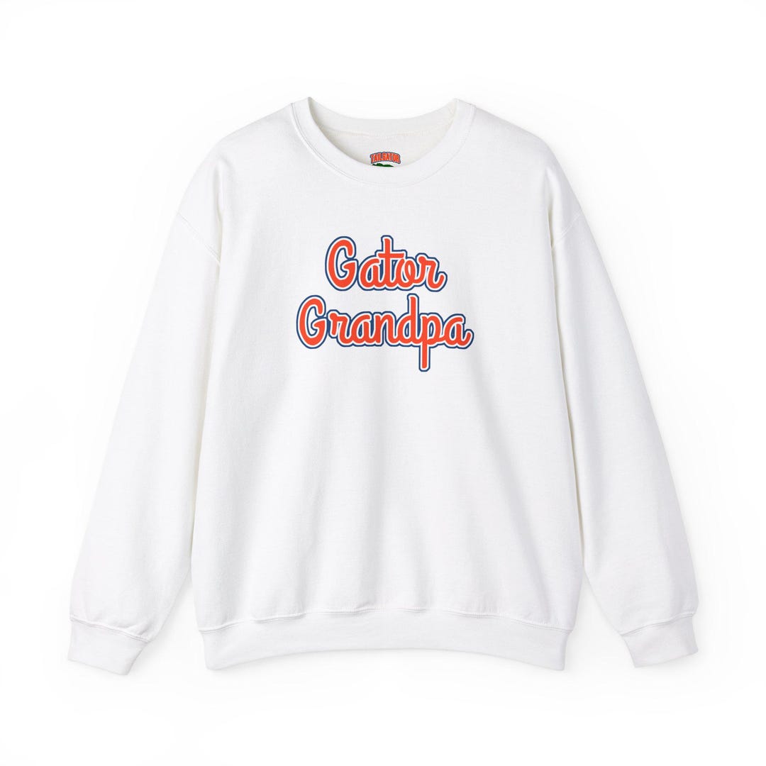 Cursive Gator Grandpa Florida Gators Sweatshirt - Etsy