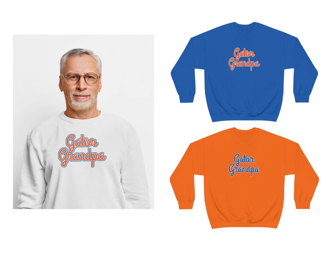 Cursive Gator Grandpa Florida Gators Sweatshirt - Etsy