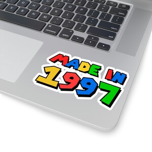Made in 1997 Sticker 26th Birthday Gift Gen Z Sticker - Etsy