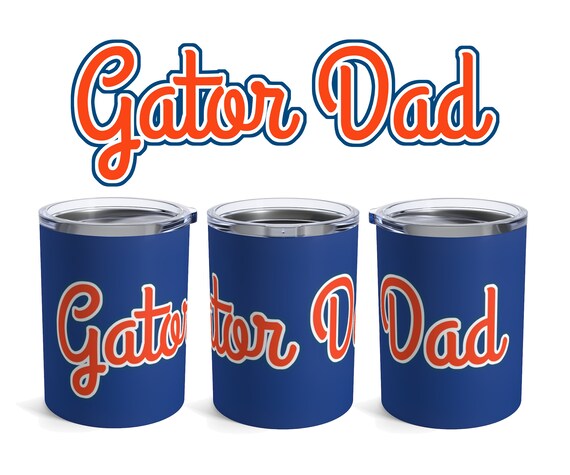 Cursive Gator Dad Florida Gators Tumbler 10oz - Etsy