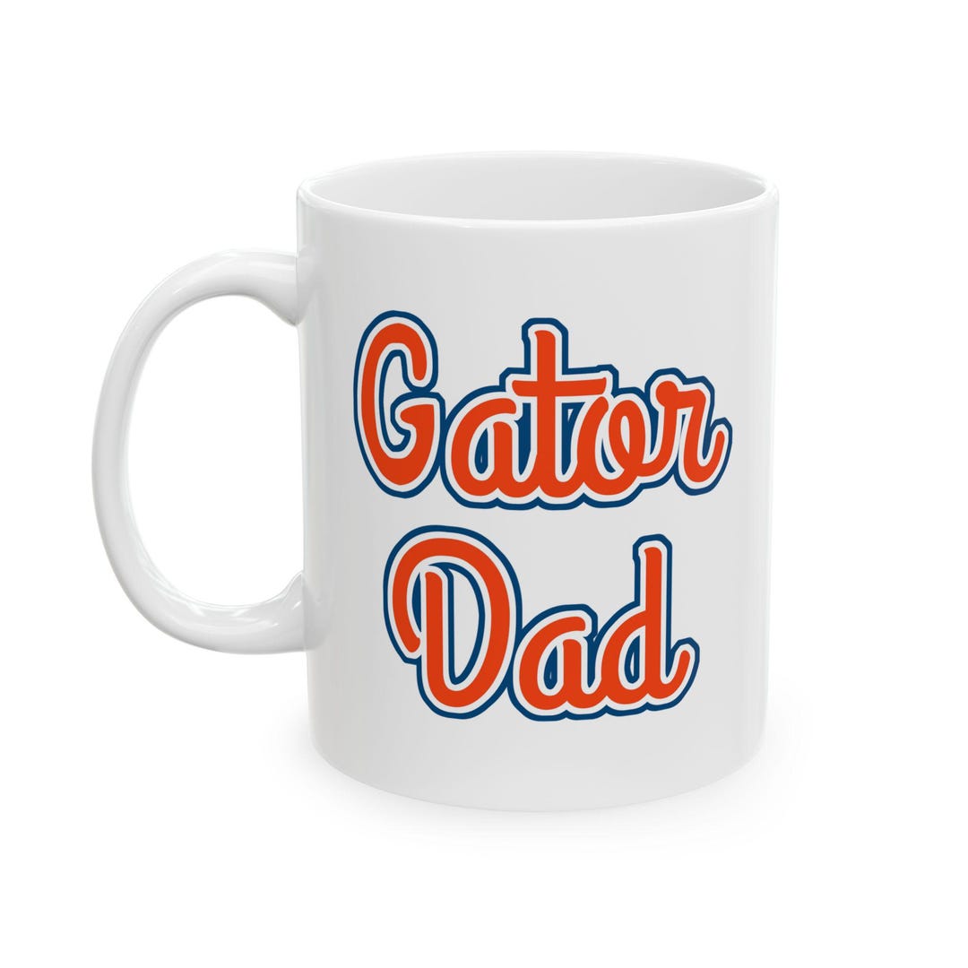 Cursive Gator Dad Coffee Mug Florida Gators - Etsy