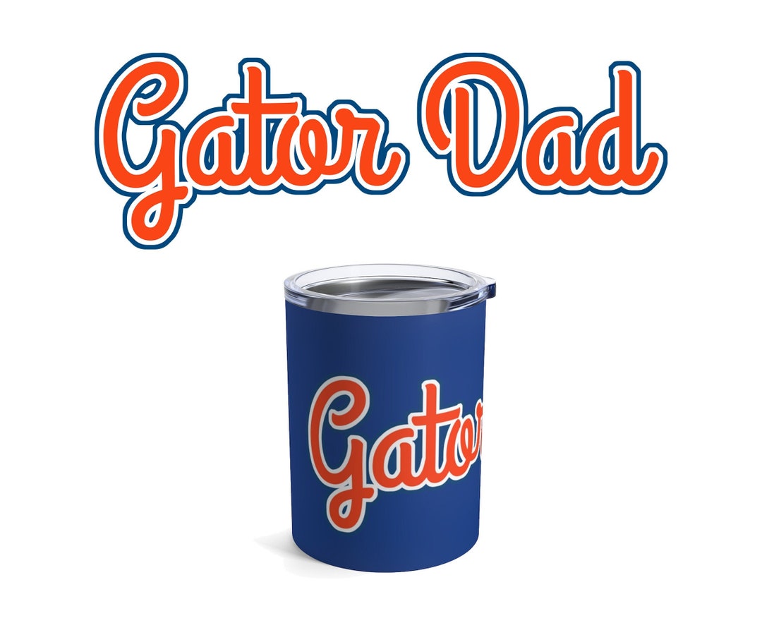 Cursive Gator Dad Florida Gators Tumbler 10oz - Etsy
