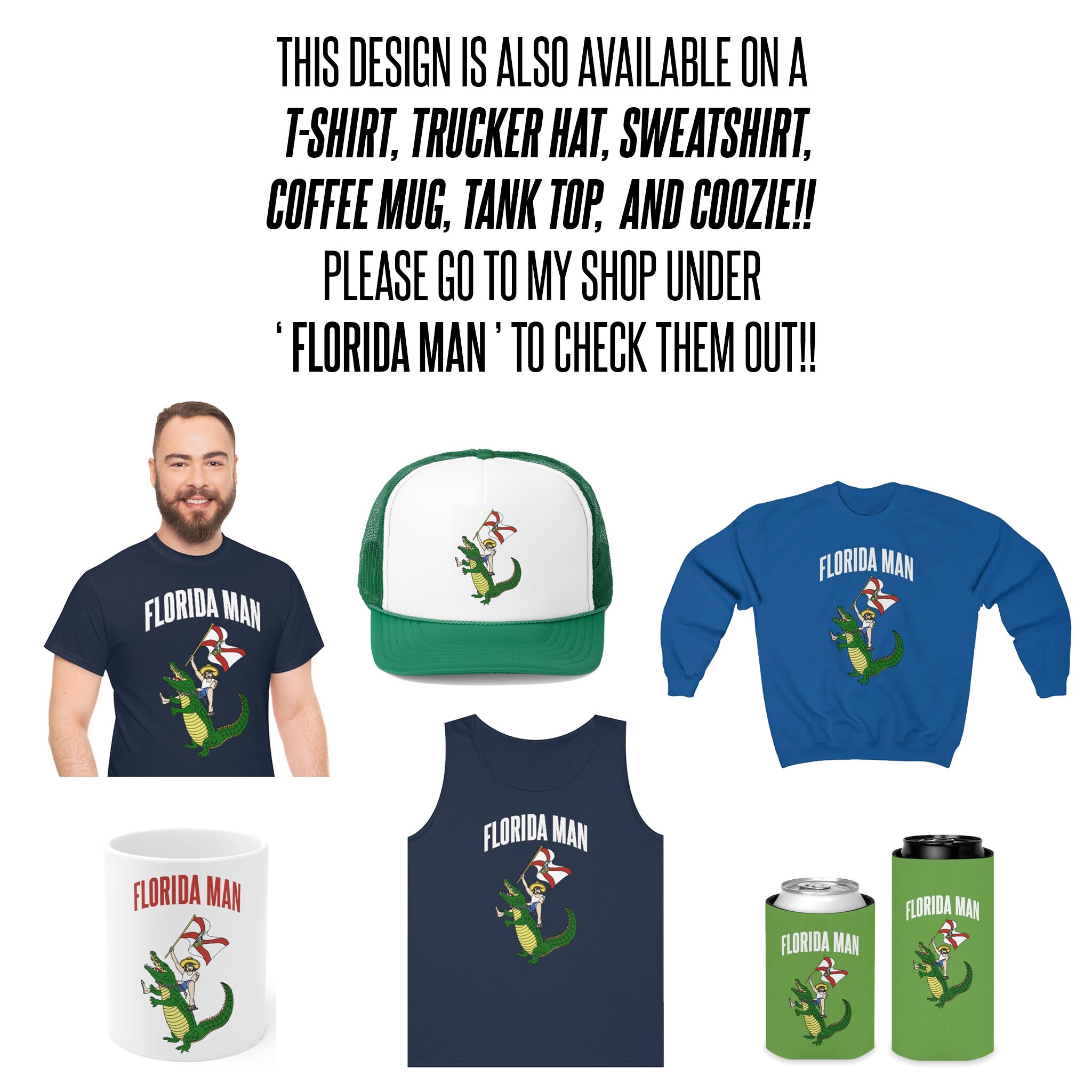 Florida Man Sticker - Etsy