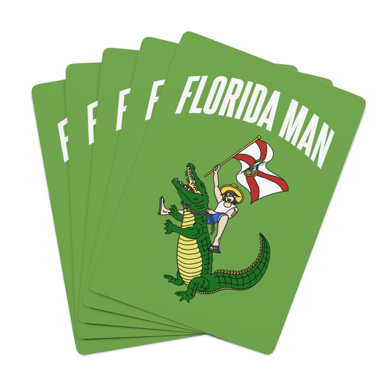 Florida Man Playing Cards - Etsy