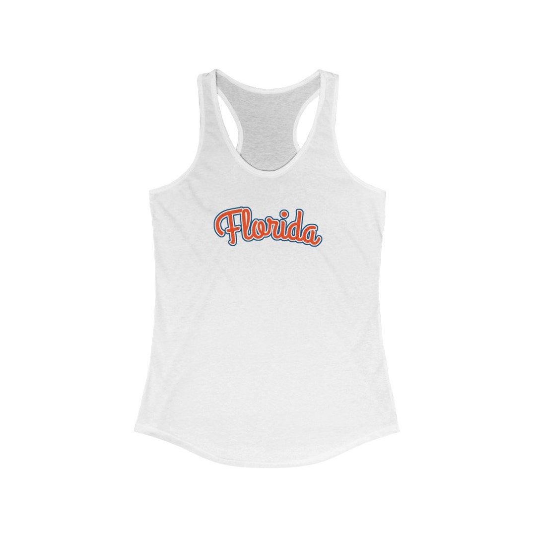 Cursive Florida Womens Gators Racerback Tank Top - Etsy