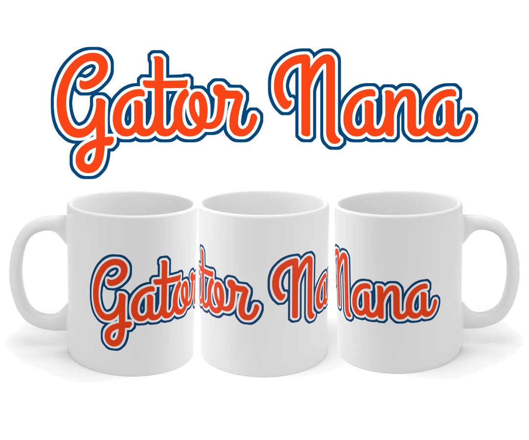 Cursive Gator Nana Florida Gators Coffee Mug - Etsy