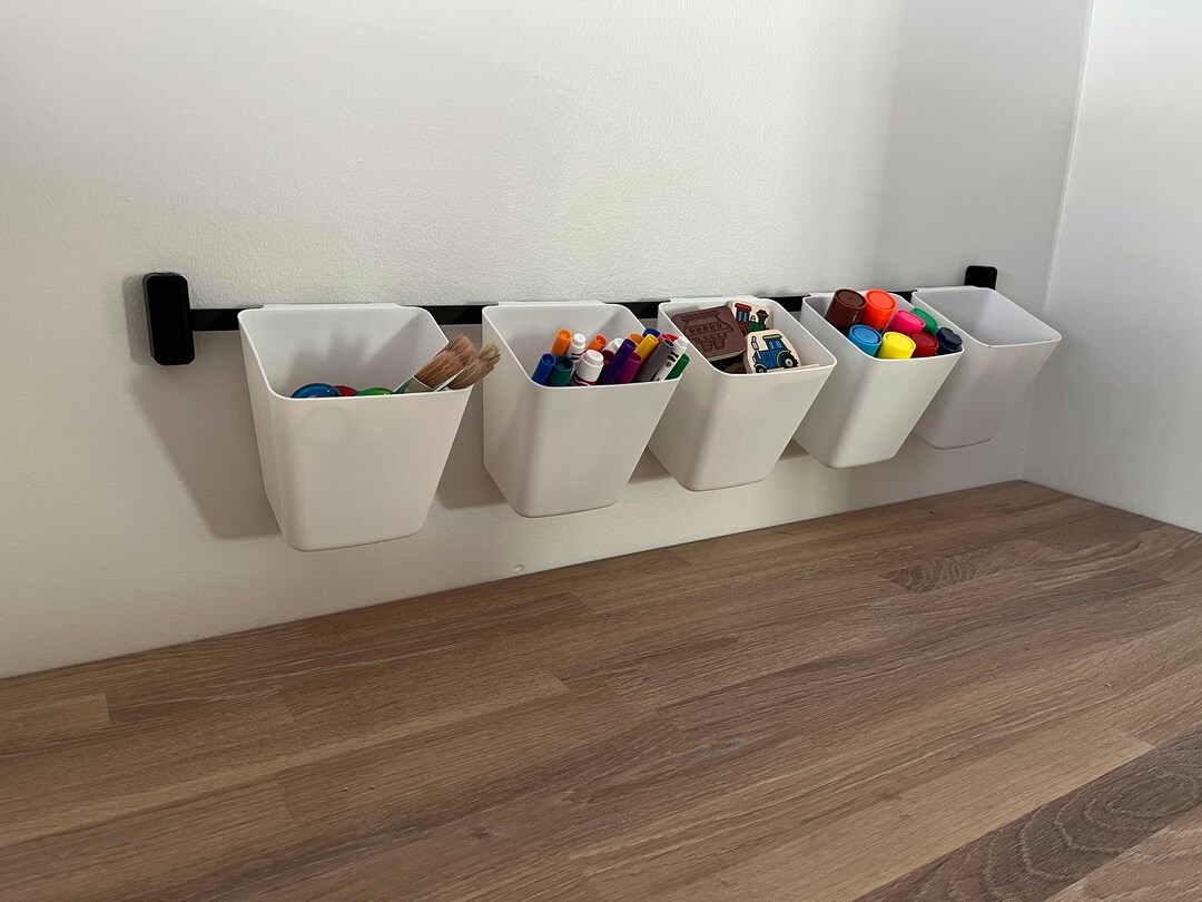 Wall Organizer Craft Storage Wall Mounted Bins Craft Organizer - Etsy