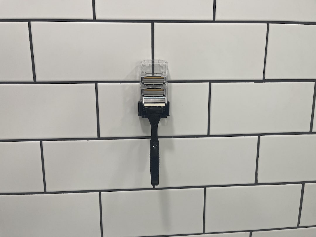 Razor Holder -- Bathroom Razor Shelf -- Shower Shaving Station -- Razor ...