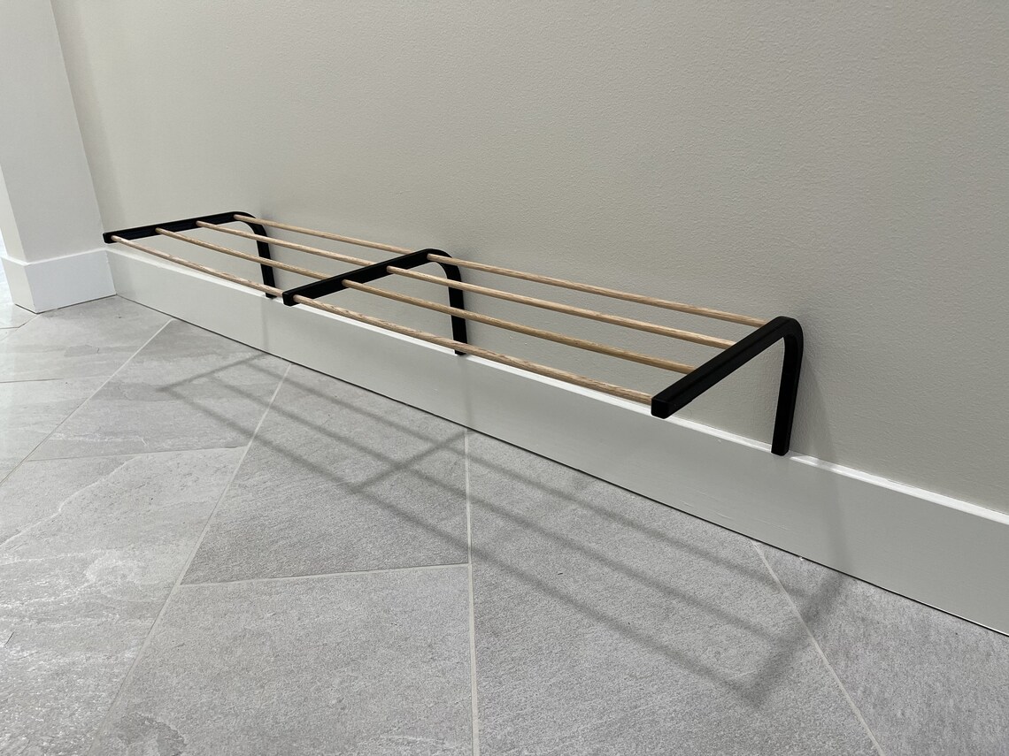 Shoe Shelf - Wall Mounted Entry Way Organizer for Stylish Storage ...